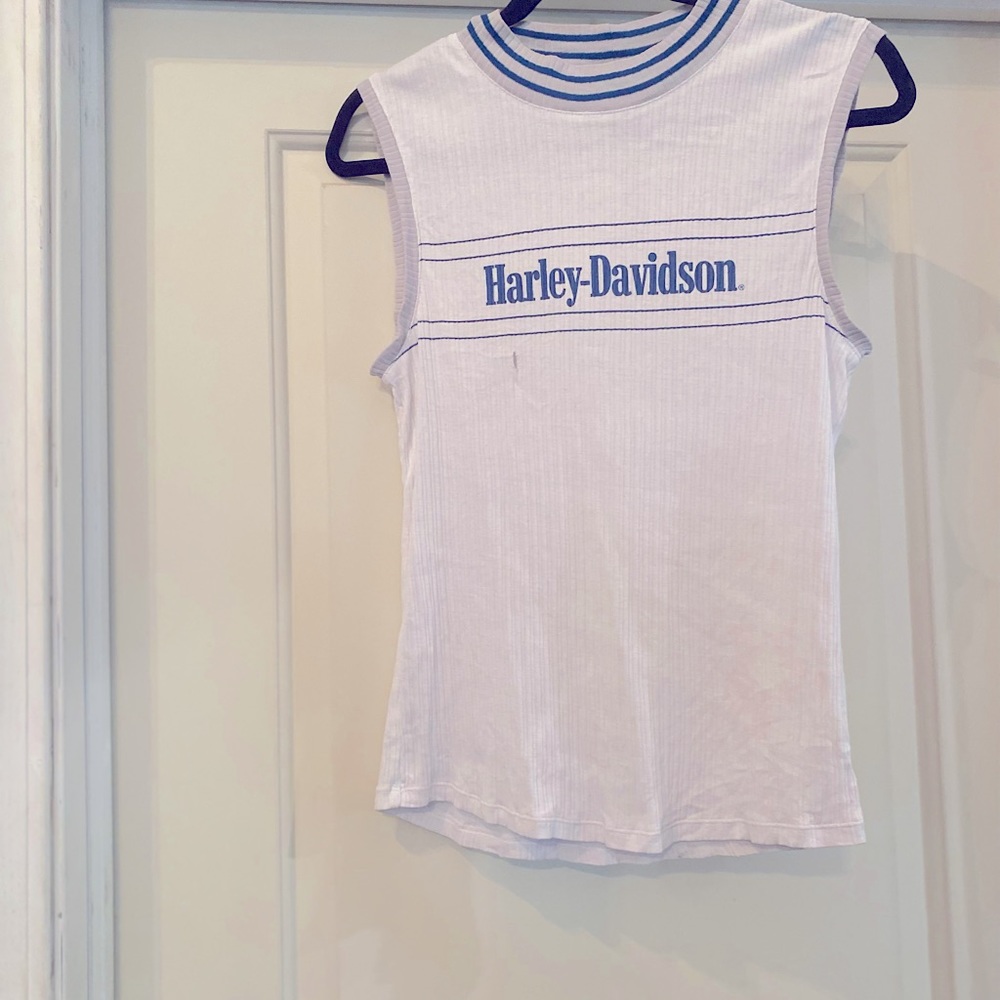 Harley Davidson Mock Turtle Neck Tank - Gem